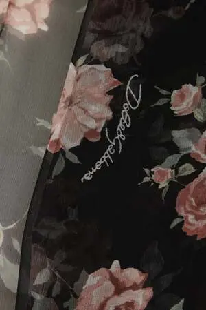 Dolce & Gabbana Floral Print Sheer Blouse - Multicolor