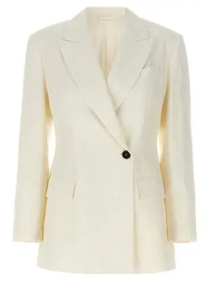 Brunello Cucinelli Double-breasted Blazer With Peak Lapels