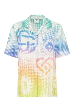 Casablanca Printed Silk Twill Shirt