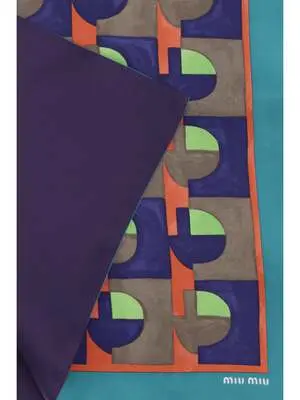 Miu Miu Geometric Print Scarf