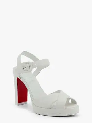 CHRISTIAN LOUBOUTIN Cora Leather Heeled Sandals - Multicolor