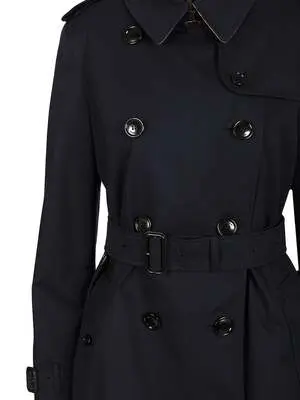 Burberry Heritage Kensington Trench Coat - Blue