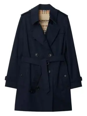 Burberry Heritage Kensington Trench Coat - Blue
