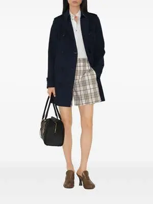 Burberry Heritage Kensington Trench Coat - Blue
