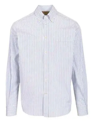 Valentino Garavani Striped Cotton Button-down Shirt - Blue