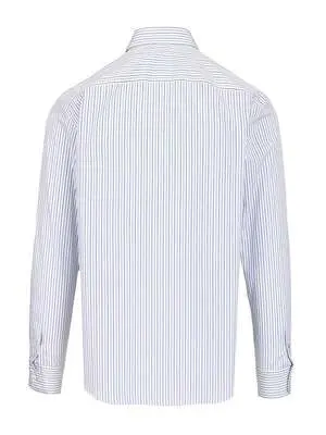 Valentino Garavani Striped Cotton Button-down Shirt - Blue