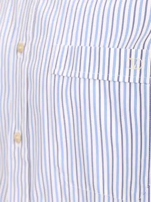Valentino Garavani Striped Cotton Button-down Shirt - Blue