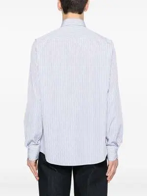 Valentino Garavani Striped Cotton Button-down Shirt - Blue