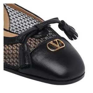Valentino Garavani Slingback Ballet Flats With Mesh Detail