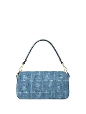 Fendi Baguette Medium Raffia Shoulder Bag
