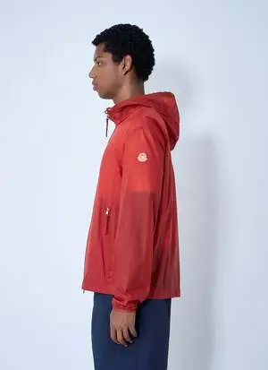 Moncler Hamlin Zip-up Hooded Jacket With Logo Patch