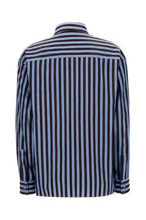 Etro Striped Shirt With Embroidered Pegasus Detail