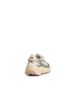 Moncler Trailgrip Gtx Leather Blend Sneakers - Silver