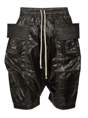 Rick Owens Creatch Cargo Shorts - Black