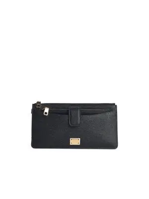Dolce & Gabbana Leather Cardholder - Black