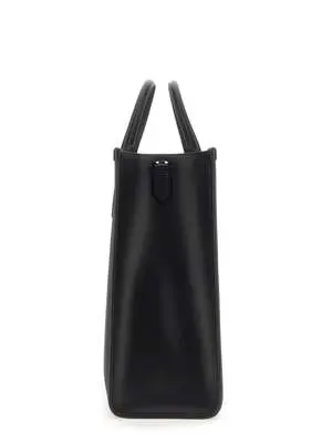 Dolce & Gabbana Large Shopping Bag With Logo - Black