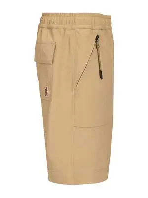 Moncler Froissé Technical Shorts - Cream