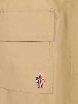 Moncler Froissé Technical Shorts - Cream