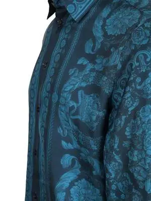 Versace Baroque Print Shirt - Blue