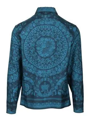 Versace Baroque Print Shirt - Blue