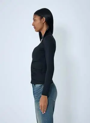 Balenciaga Bra Cup Zip-up Jacket With Ruched Front