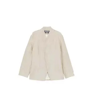 Jacquemus Beige Textured Wrap Jacket