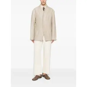 Jacquemus Beige Textured Wrap Jacket