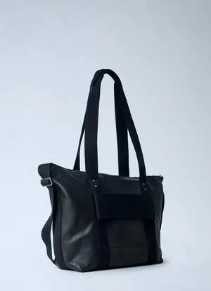 Rick Owens Textured Leather Tote Bag