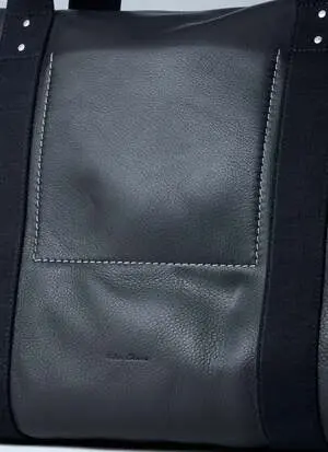 Rick Owens Textured Leather Tote Bag