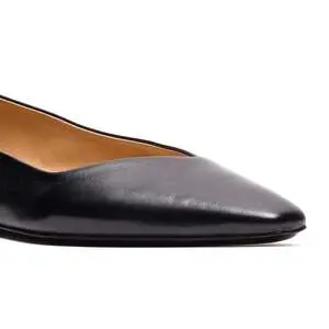 Marsèll Leather Pointed Toe Flats - Black