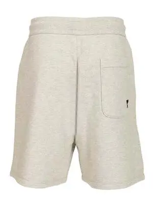 Ami Cotton Fleece De Coeur Shorts