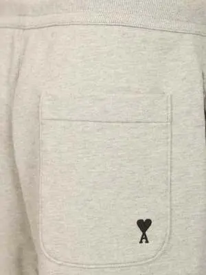 Ami Cotton Fleece De Coeur Shorts