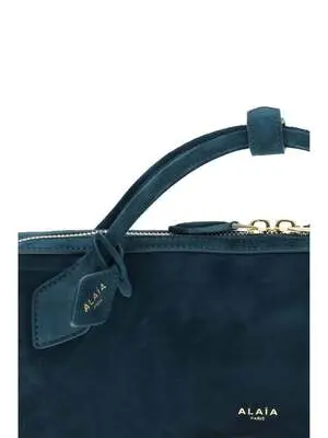Alaïa Le Teckel Goat Leather Clutch - Blue