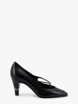 Versace Criss-cross Medallion Leather Pumps - Multicolor