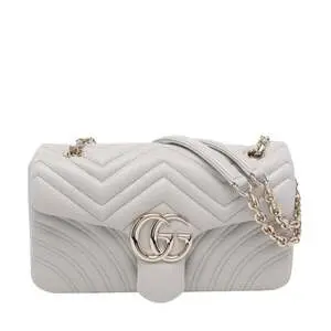 Gucci Gg Marmont Medium Shoulder Bag - Gray