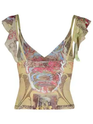 DIESEL® Fiore Cotton Blend Top - Multicolor