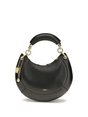 Chloé Marcie Shoulder Bag In Calfskin - Black