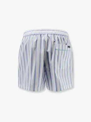 Dolce & Gabbana Striped Cotton And Silk Shorts