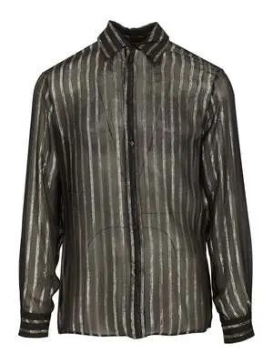 Valentino Garavani Silk And Lurex Chiffon Shirt