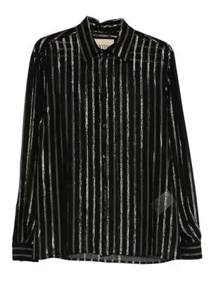 Valentino Garavani Silk And Lurex Chiffon Shirt