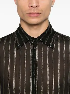 Valentino Garavani Silk And Lurex Chiffon Shirt