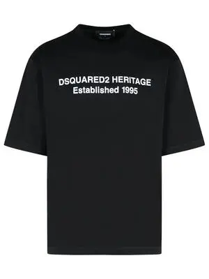 Dsquared2 Heritage' Cotton T-shirt - Black