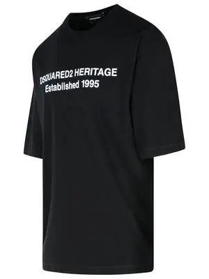 Dsquared2 Heritage' Cotton T-shirt - Black