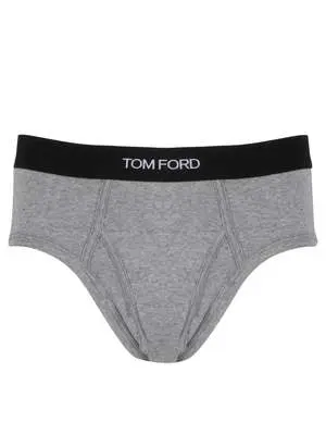 TOM FORD Briefs With Logo - Gray