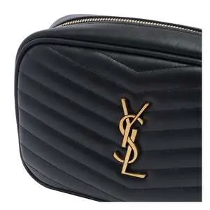 Saint Laurent Mini Lou Monogram Logo Quilted Crossbody Bag