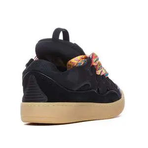 LANVIN Curb Suede Sneakers - Black