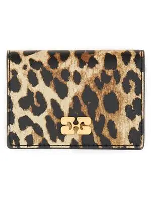 GANNI Bou Card Holder With Animal Motif - Multicolor