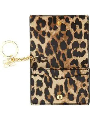 GANNI Bou Card Holder With Animal Motif - Multicolor