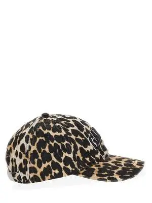 GANNI Baseball Hat With Logo - Multicolor