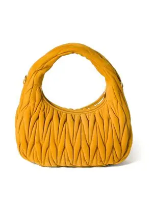 Miu Miu Small Wander Matelassé Suede Bag - Multicolor